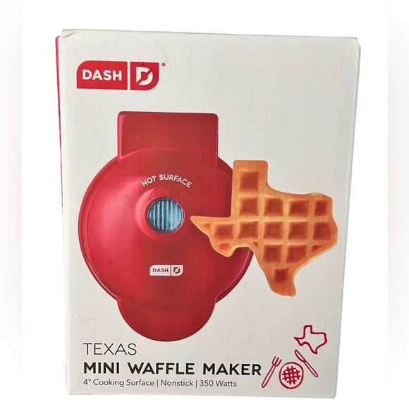 Dash | Kitchen | New Dash Texas State Shape Mini Waffle Maker | Poshmark